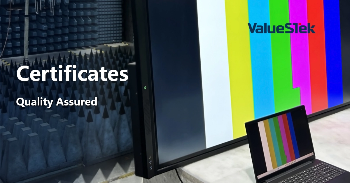 Interactive Flat Panel Certification | EDLA | ValueSTek